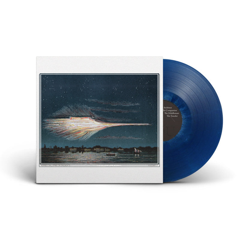 Kaddisfly : Horses Galloping on Sailboats (Blue/Orange) – intheclouds